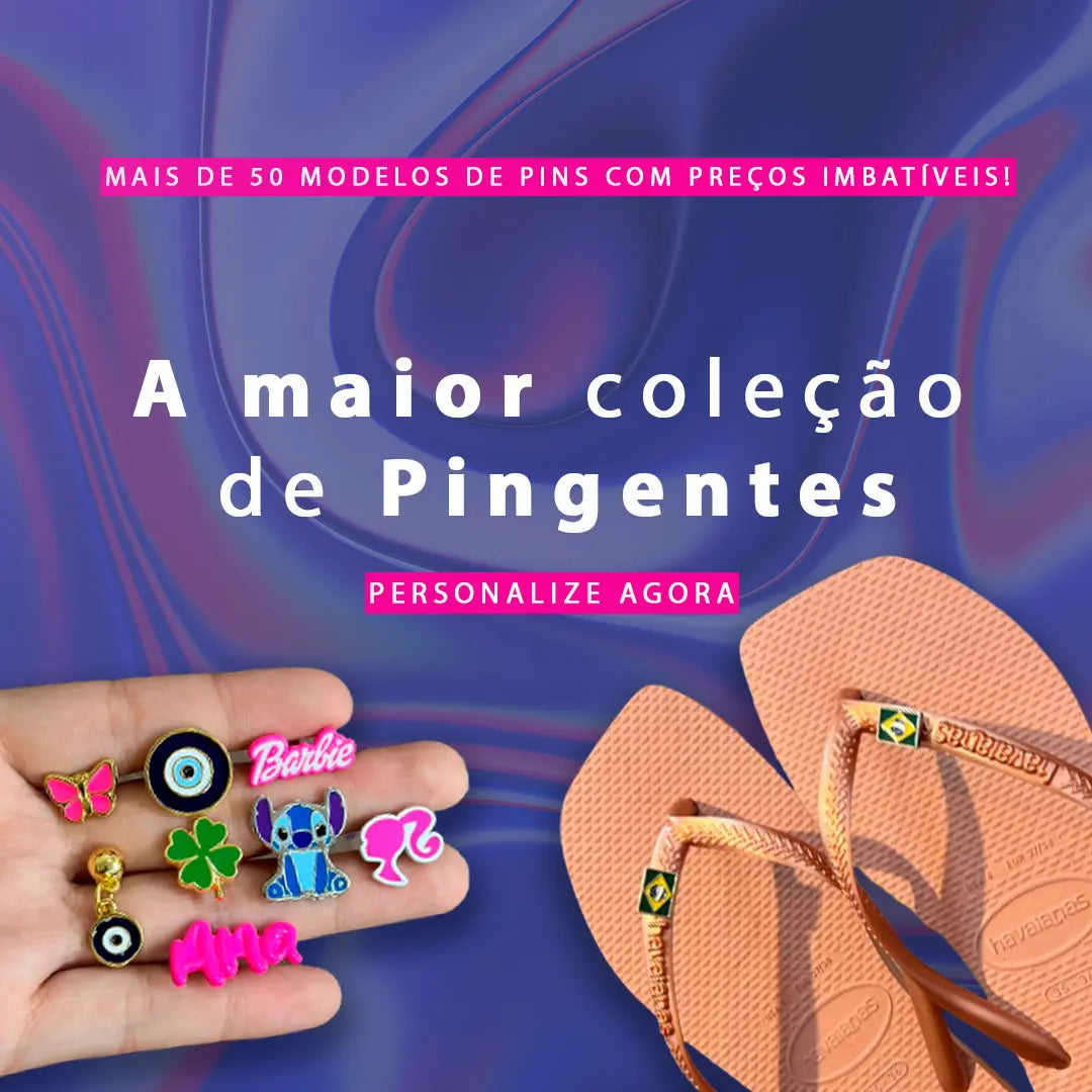 A maior Coleção de Pingentes Personalizados para chinelo no Brasil ...