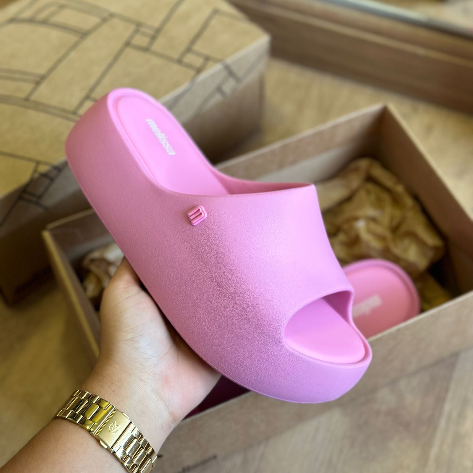 Sandália Melissa Free Platform Slide 35859 – Armazém dos Chinelos