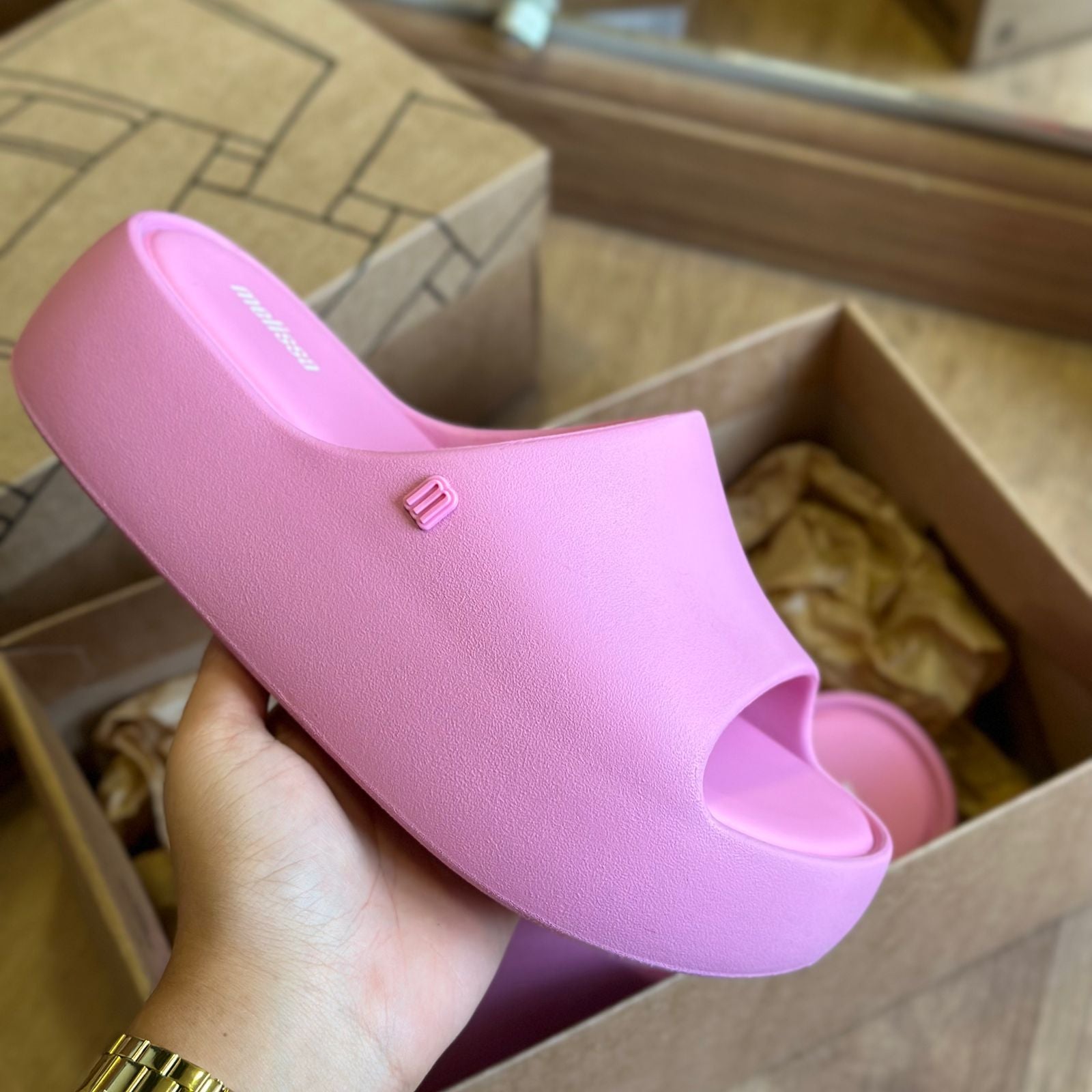 Sandália Melissa Free Platform Slide 35859 – Armazém dos Chinelos